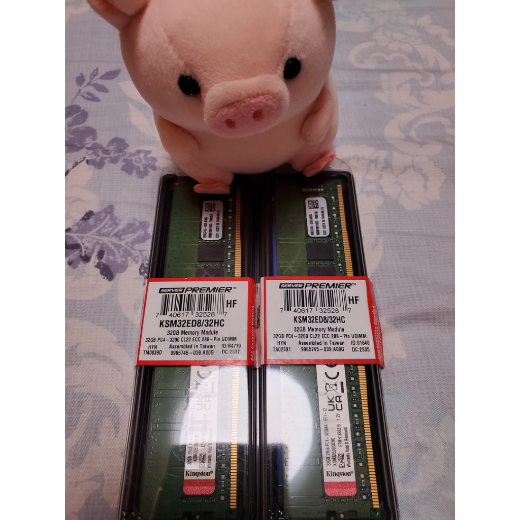 金士頓 DDR4-3200 64G(32Gx2) ECC UDIMM(非Reg) 記憶體 | 蝦皮購物