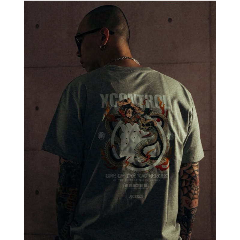 XCTRL.116 中箭虎浮世繪 日式短T-灰 | 蝦皮購物