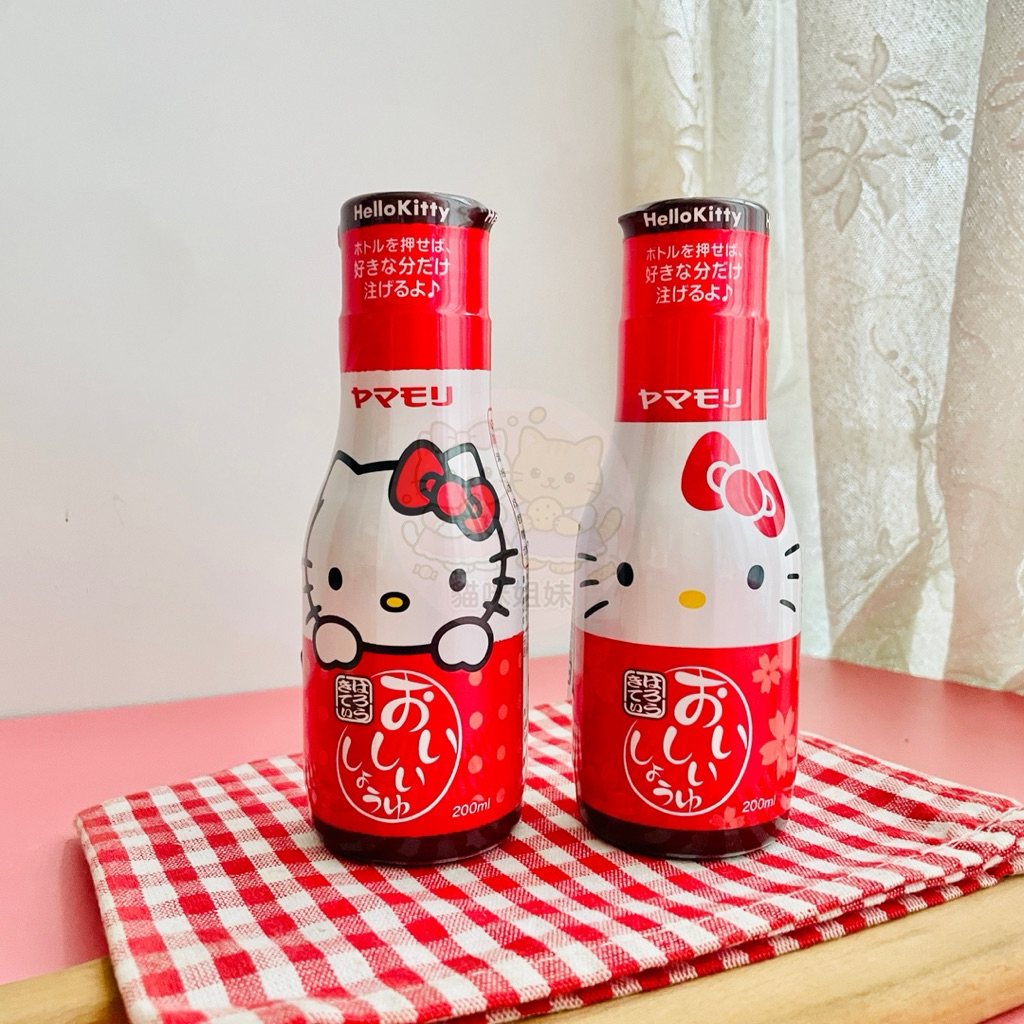 【貓咪姐妹】日本 Yamamori 名代Hello Kitty聯名 甘醇醬油 日式醬油 醬油 kitty醬油 凱蒂貓醬油 | 蝦皮購物