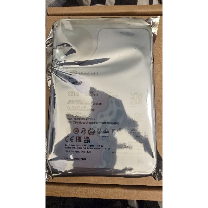 Seagate Exos X22 22TB SATA 企業硬碟 ST22000NM001E RMA新品 可外接 | 蝦皮購物