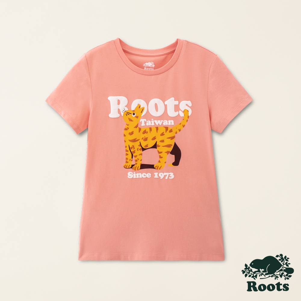 Roots 女裝- TAIWAN DAY 動物窄版短袖T恤 | 蝦皮購物