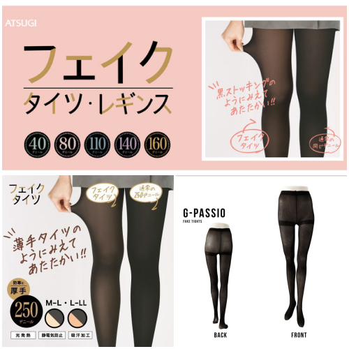 現貨 當天出貨💗日本 ATSUGI厚木 光腿神器 保暖褲襪 光發熱 40D/80D/110D/140D/250D 假透膚 | 蝦皮購物