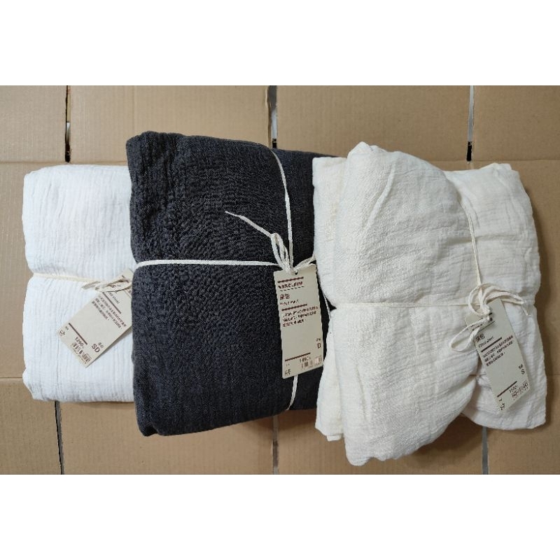 MUJI 床包 萊賽爾混二重紗織床包 雙人/單人加大/單人 MUJI 無印良品 S/SD/D | 蝦皮購物