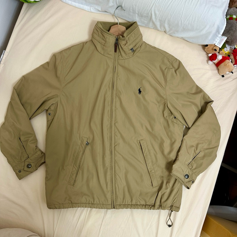 【出清】Polo Ralph Lauren 立領鋪棉Perry外套 Beige Tan卡其 沙黃 M(175/96A) | 蝦皮購物