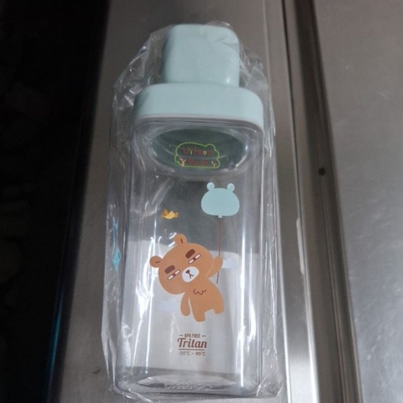 台南永康平實免運 全新無紙盒 vilson park x komax聯名韓製tritan水瓶,slow熊 | 蝦皮購物