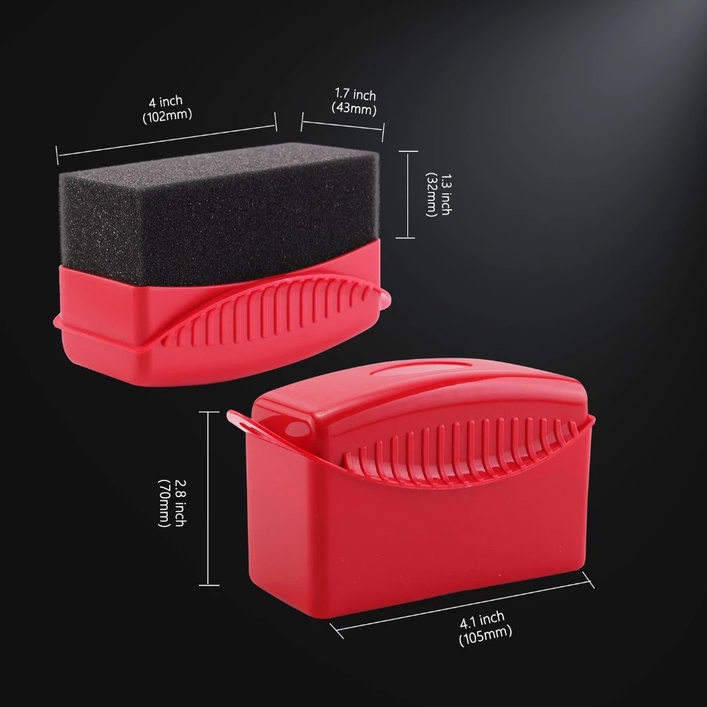 愛車美 盒裝Swift Swipe Tire Applicator免沾手輪胎油塗抹海綿塊 輪胎油刷 輪胎刷 內裝 打蠟綿 | 蝦皮購物