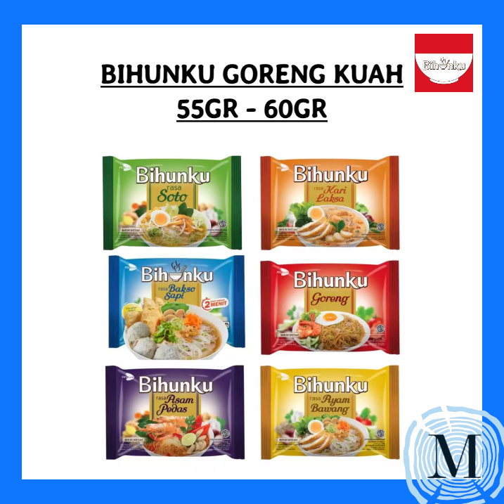 BIHUNKU BIHUN INSTANT GORENG KUAH SOTO AYAM BAWANG MKFD79 | 蝦皮購物