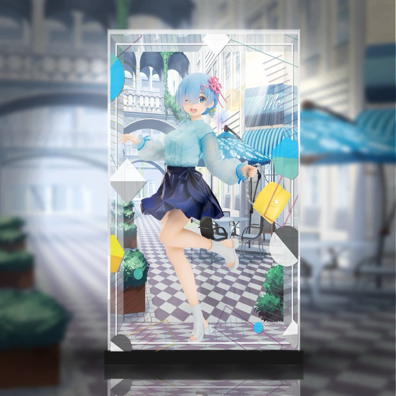 《Yao 挖寶趣》 泡泡瑪特 PVC GK 黏土人 黏土娃 盒玩 食玩 雕像 燈光 階梯 尺寸客製化 展示盒79 | 蝦皮購物