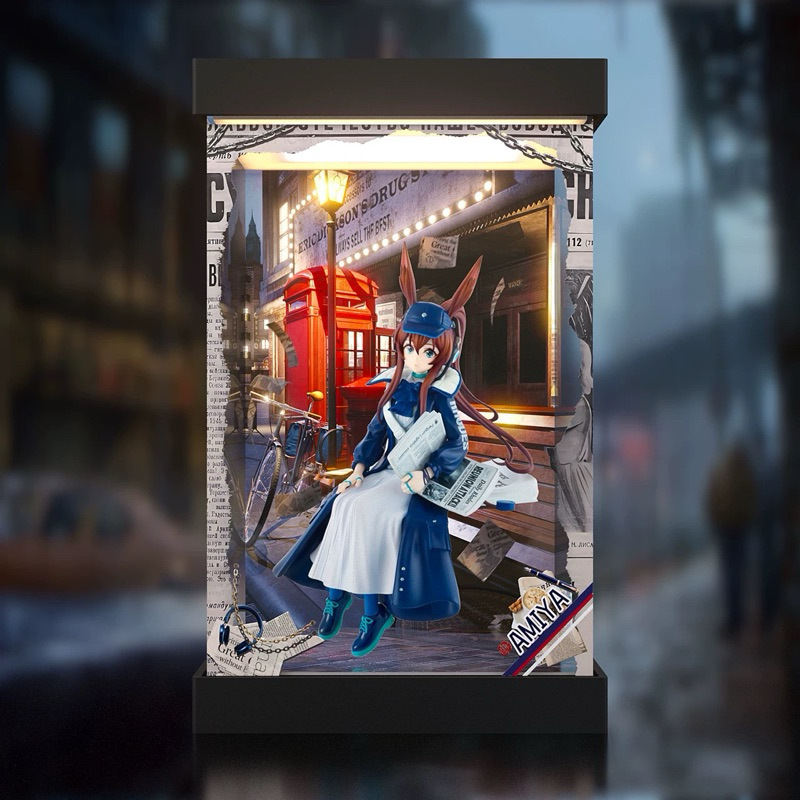 《Yao 挖寶趣》 泡泡瑪特 PVC GK 黏土人 黏土娃 盒玩 食玩 雕像 燈光 階梯 尺寸客製化 展示盒98 | 蝦皮購物