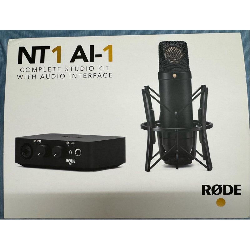RODE NT1 AI1 KIT 電容式麥克風 防震架 錄音介面 套組 錄音 收音 直播 9.5成新 | 蝦皮購物