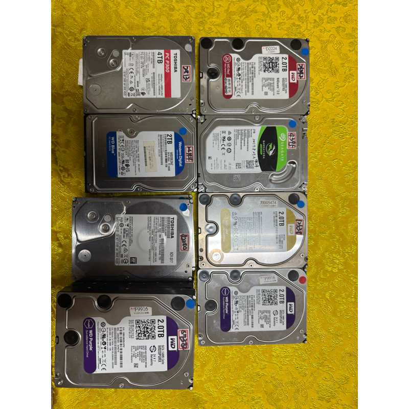 2T HDD 2000G 二手良品 3.5吋 4T HDD 4000G 附硬碟 檢測圖 序號 1T | 蝦皮購物