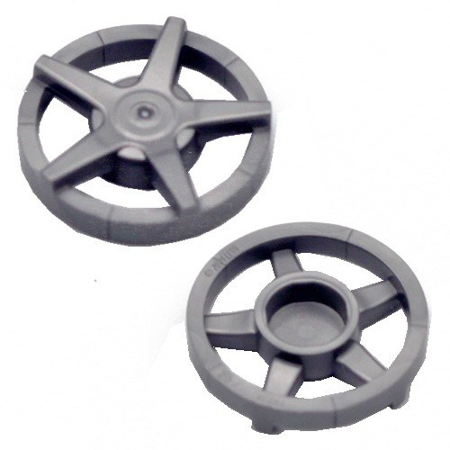 COOLPON｜這是樂高®LEGO®的正版零件 平光銀 輪框蓋 5線條 18978a 適用車輪18976 | 蝦皮購物