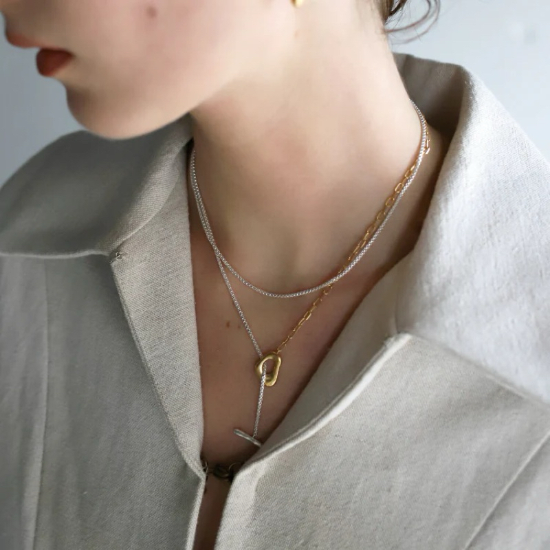 roku japan ꔛ 日本直送🇯🇵 日本製TEN. 3WAY雙鏈拼接項鍊 MIX Y字鏈 墜鍊 日本代購 | 蝦皮購物