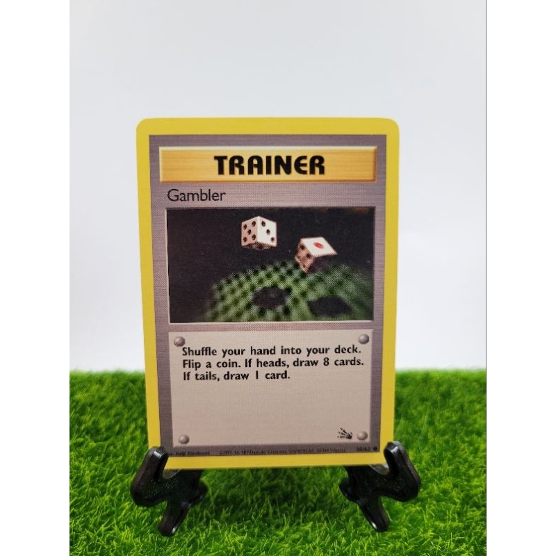 [PokeDad Taipei] 寶可夢PTCG 英文版1999初代老卡 Gambler 60/62 | 蝦皮購物