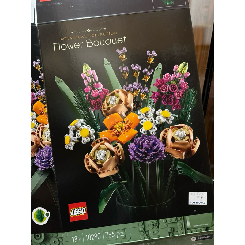 二手 LEGO 10280 FLOWER BOUQUET 花束 花朵系列樂高 花瓶 | 蝦皮購物