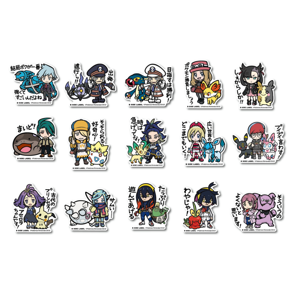 B - SIDE LABEL Pokemon Trainer's Sticker Vol.2 Japan NEW | 蝦皮購物