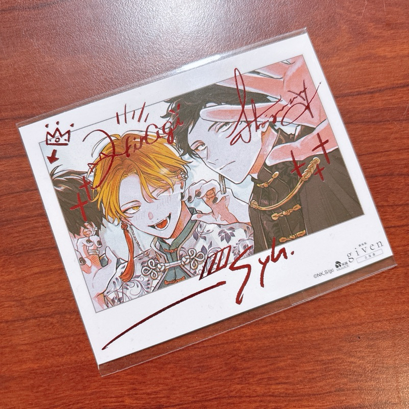 劇場版given被贈與的未來 去海邊-第二週入場特典-原著作者親繪拍立得風小卡 syh-given週邊 小卡 | 蝦皮購物