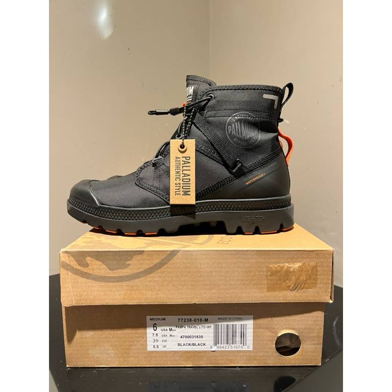 全新 PALLADIUM PAMPA TRAVEL LITE WP+快穿抽繩防水靴 黑色77238 US 6號歡迎私訊 | 蝦皮購物