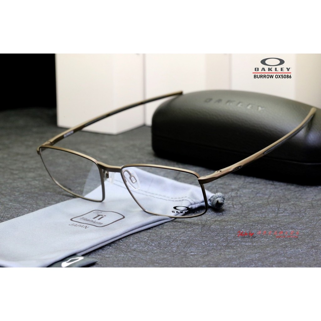 🌟正品🌟保固2年🌟附保卡🌟Oakley BURROW OX5086-0256 光學眼鏡 Titanium | 蝦皮購物