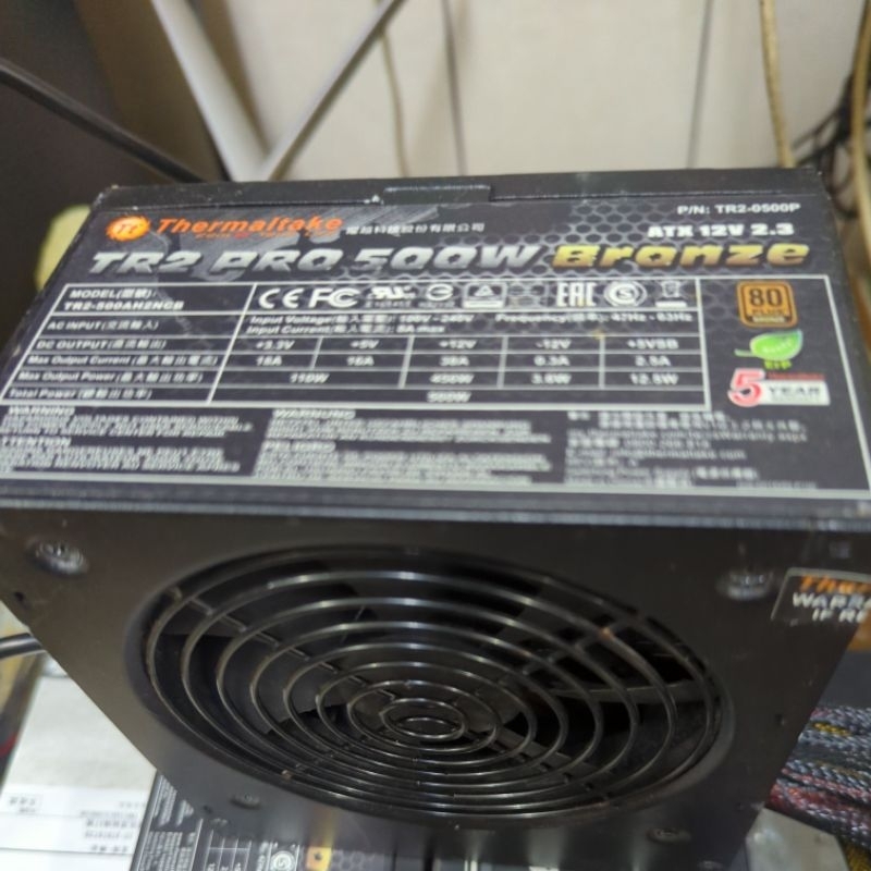 中古電源 Tt曜越TR2PRO 450W/500W Branze電源供應器 | 蝦皮購物