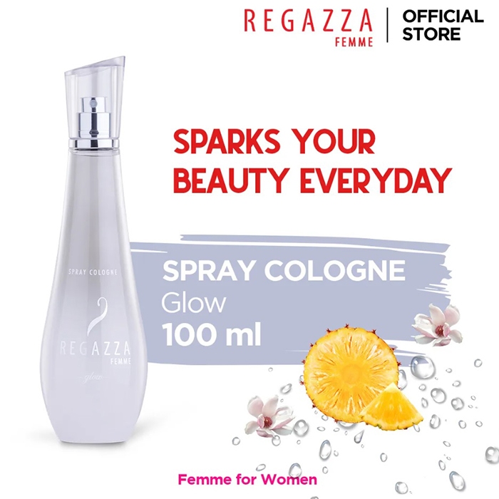 Minyak Wangi Parfum Regazza Spray Cologne Glow Putih 100ML | 蝦皮購物