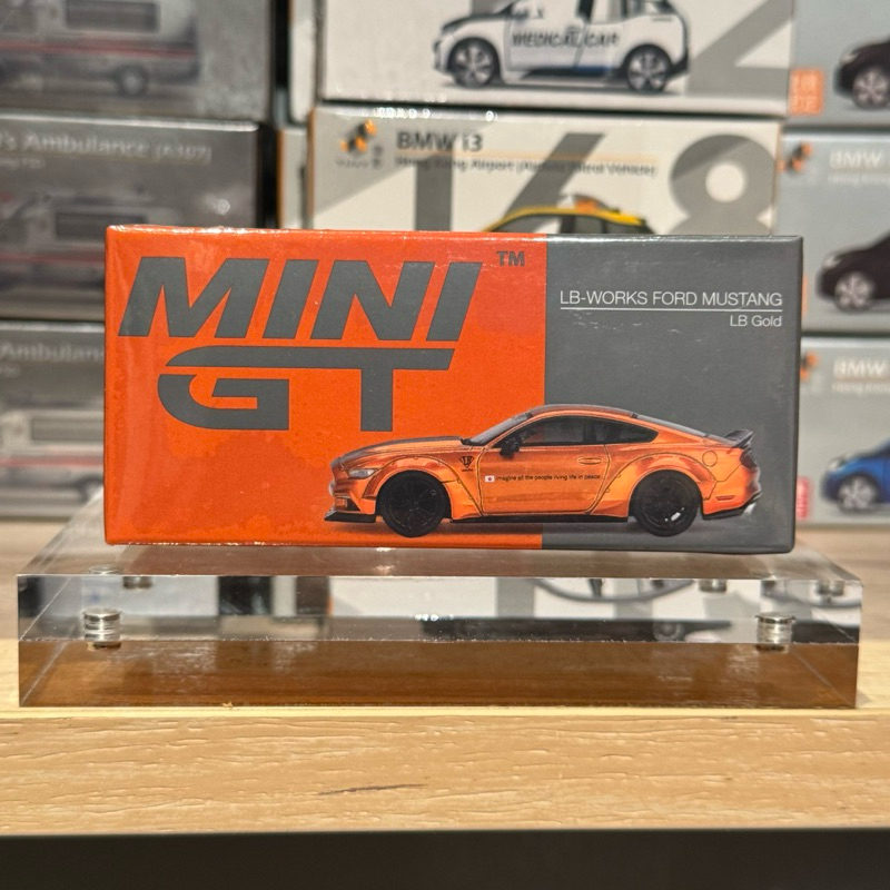 【模幻力量】現貨 MINI GT LB-WORKS FORD MUSTANG LB Gold | 蝦皮購物