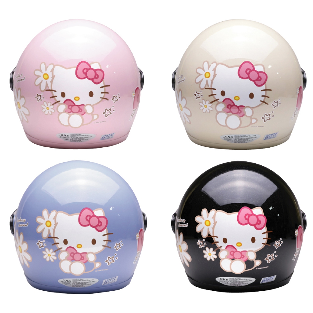 EVO 安全帽 CA-002 CA-003 小花KT 多色可選 兒童帽 半罩 卡通圖案 | 蝦皮購物