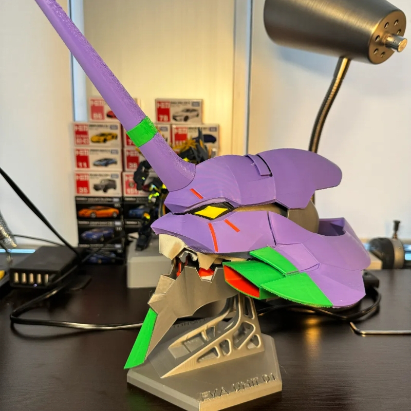 低價出清【EVA】新世紀福音戰士 初號機 頭雕 初號機 NGELION UNIT 01 25cm | 蝦皮購物