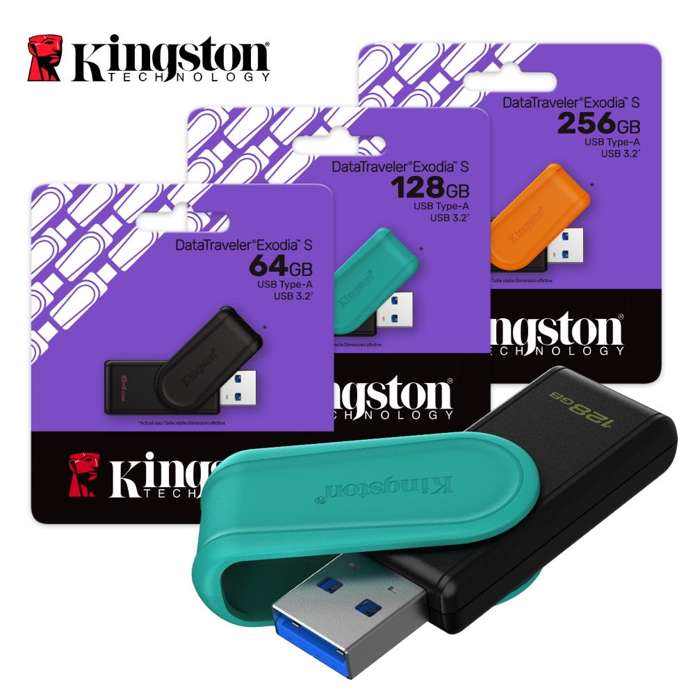 Kingston DataTraveler Exodia S USB3.2 隨身碟 64G 128G 256G | 蝦皮購物