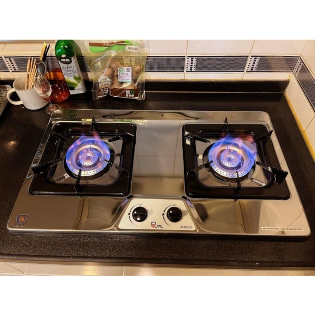 《金來買生活館》喜特麗 JT-GC202S 歐化 檯面式 瓦斯爐 不鏽鋼 雙口 檯面爐 | 蝦皮購物