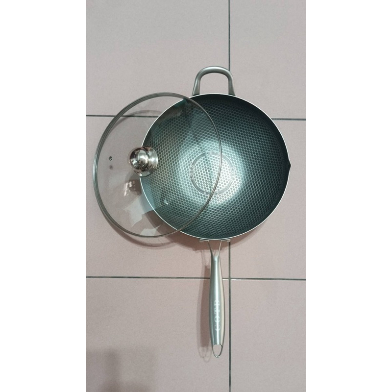 COTD 316不鏽鋼 34公分3D立體蜂巢不鏽鋼鍋 | 蝦皮購物