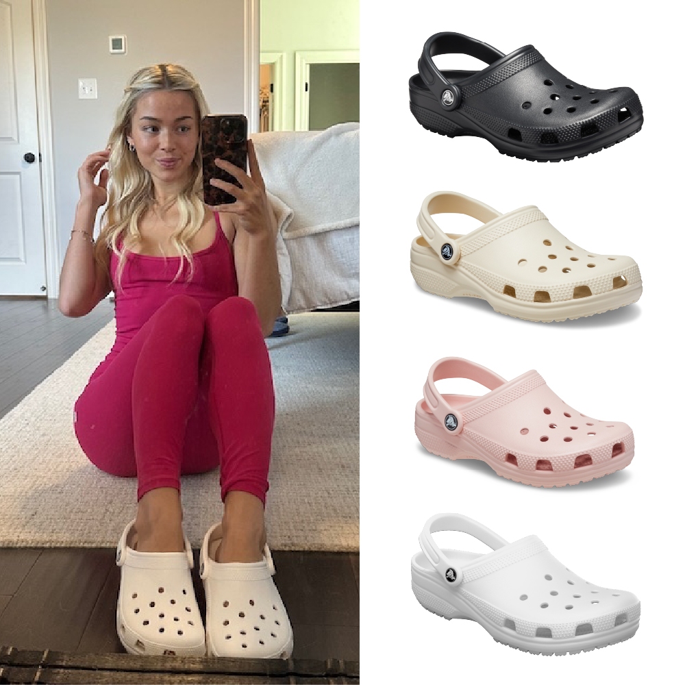Crocs 卡駱馳 (中性鞋) 經典克駱格-石英粉色-10001-6UR_洞洞鞋 | 蝦皮購物