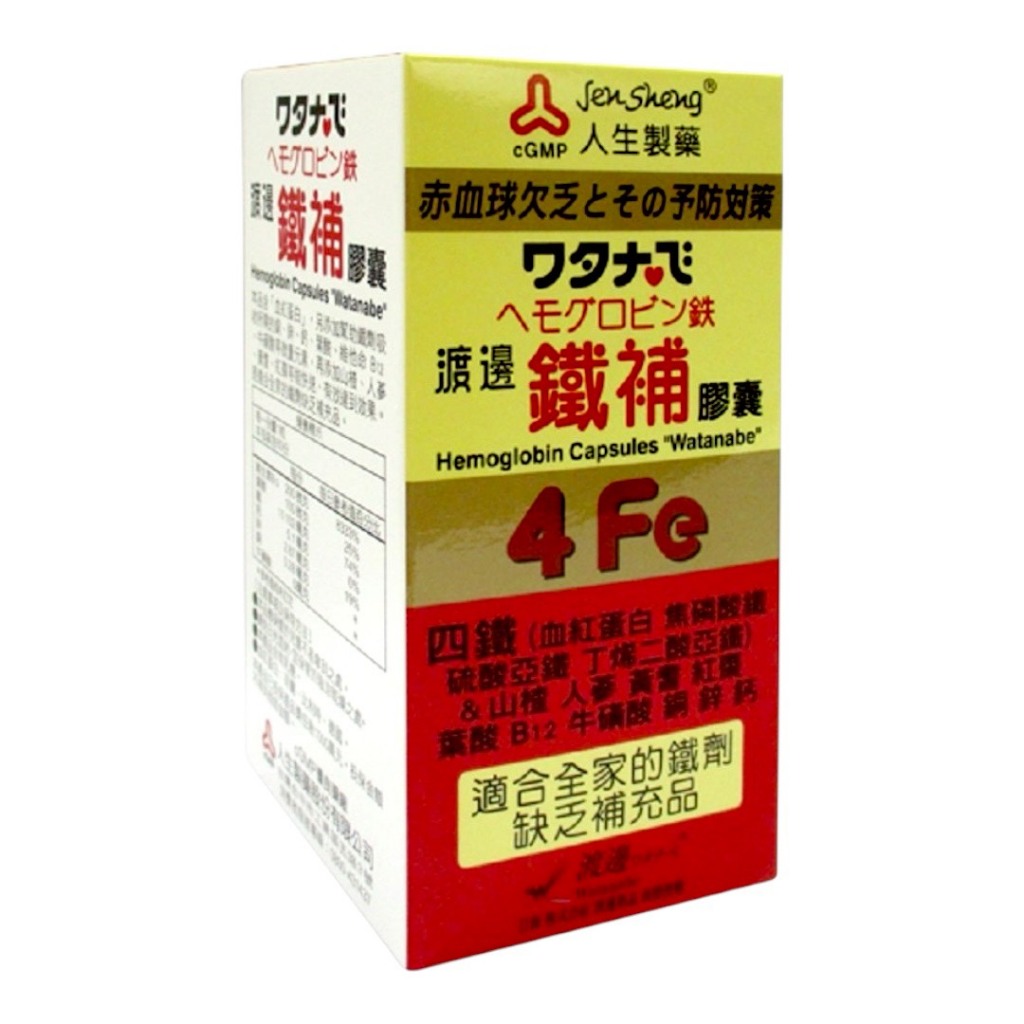 渡邊鐵補膠囊 60粒【三友藥妝Tomod's】 | 蝦皮購物