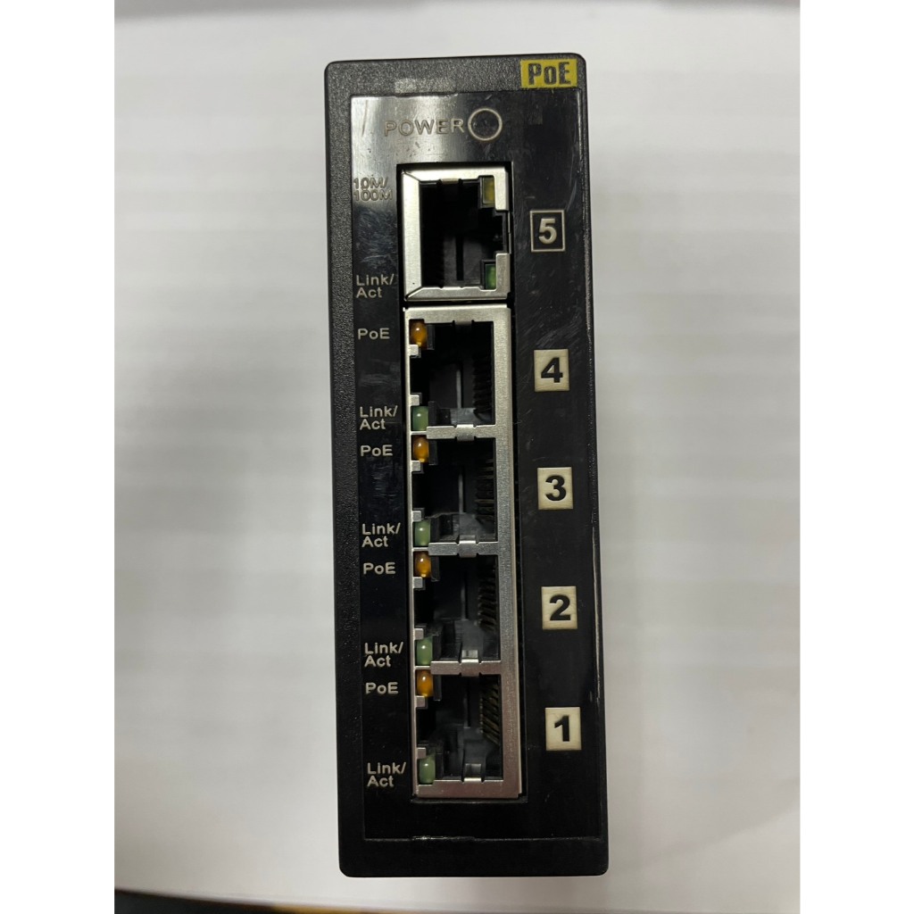 (二手) 泓格ICP NS-205PSE 5 埠 10/100 Mbps PoE (PSE) 乙太網交換機 鋁軌安裝 | 蝦皮購物