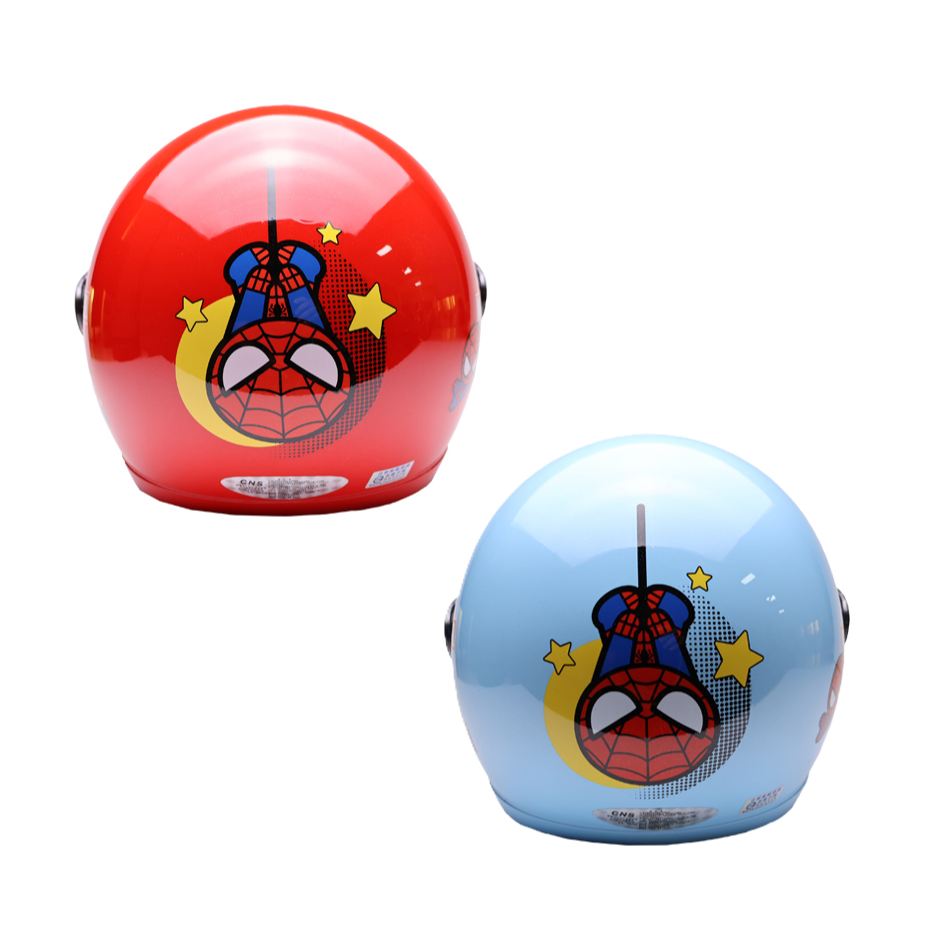 EVO 安全帽 CA-002 CA-003 蜘蛛人3代 多色可選 兒童帽 漫威系列 卡通圖案 半罩 | 蝦皮購物