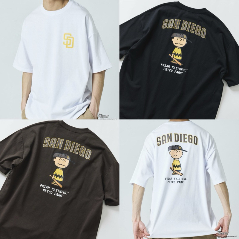 PEANUTS x MLB聯名tee | 蝦皮購物