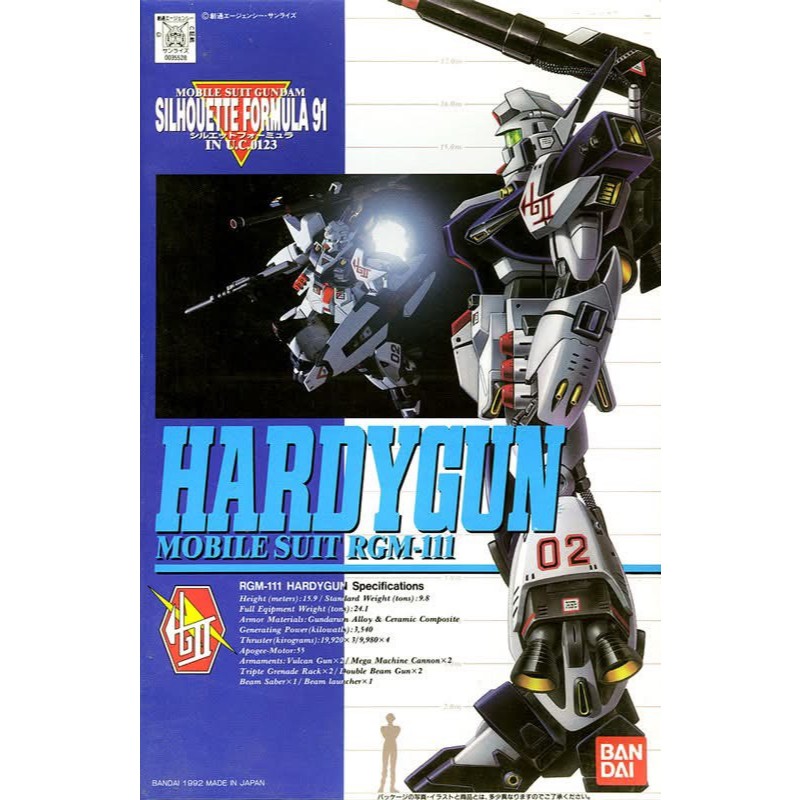 【樂宇模型】萬代 1/100 鋼彈F91 RGM-111 Hardygun 哈迪剛 赫迪鋼 | 蝦皮購物