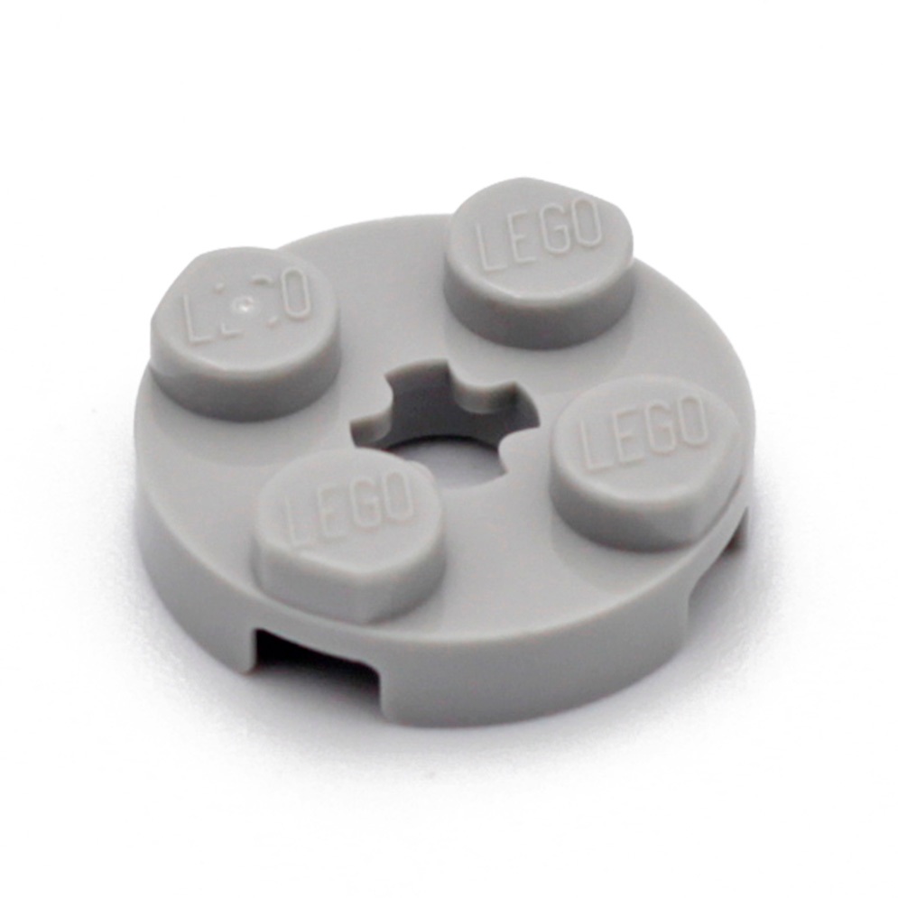 COOLPON｜這是樂高®LEGO®的正版零件 淺灰 圓形板 plate 2x2 薄板 十字軸 4032 4211475 | 蝦皮購物