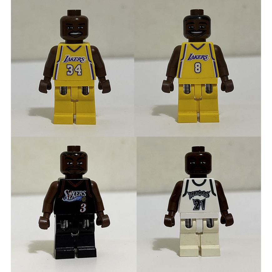 絕版收藏~LEGO NBA籃球隊人偶(O'Neal/Kobe Bryant/Iverson/Kevin Garnett) | 蝦皮購物
