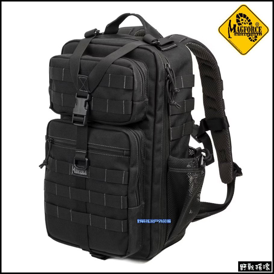 【野戰搖滾】馬蓋先 MAGFORCE 經典2P電腦背包【黑色】通勤背包2P背包戰術背包後背包登山背包勤務背包電腦包雜物包 | 蝦皮購物