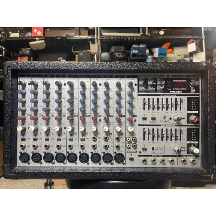 Behringer Europower PMX2000 10Ch 混音擴大機 power Mixer 混音器 | 蝦皮購物