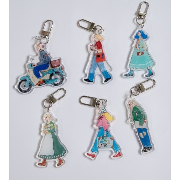 【mobisu】甜蜜生活．我們快樂地向前走系列 壓克力吊飾 共六款 | 蝦皮購物