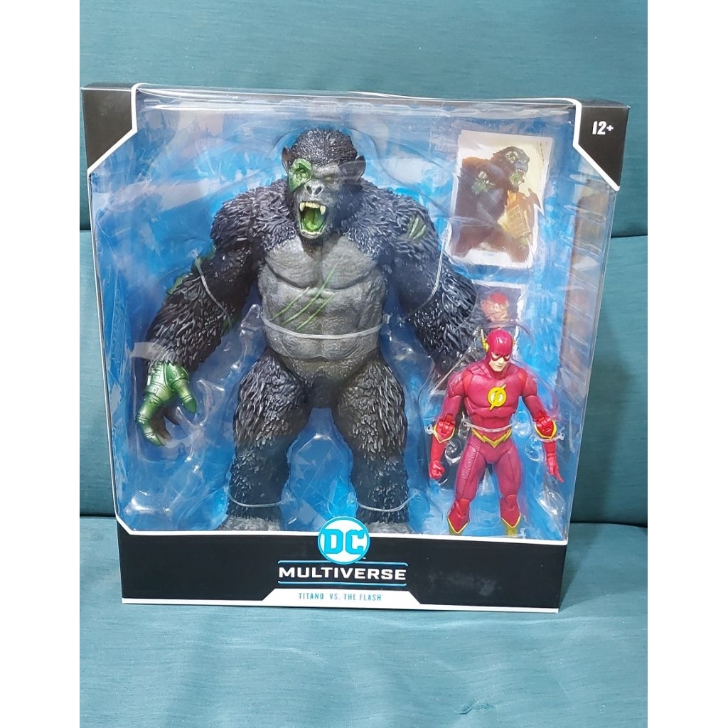 麥法蘭 DC multiverse 7吋 閃電俠 VS 超級猿 泰塔諾 10吋 Titano vs flash | 蝦皮購物