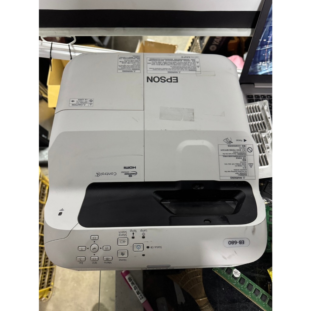 EPSON EB-680 超短焦XGA投影機 3500流明 HDMI 支援 1080P 二手投影機 1543H | 蝦皮購物