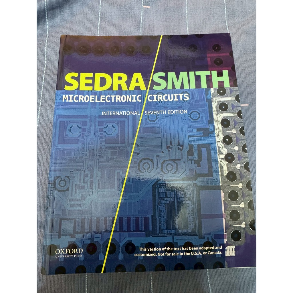 現貨｜二手書 原文書 電子學 微電子學 sedra smith 7版 microelectronic circuits | 蝦皮購物