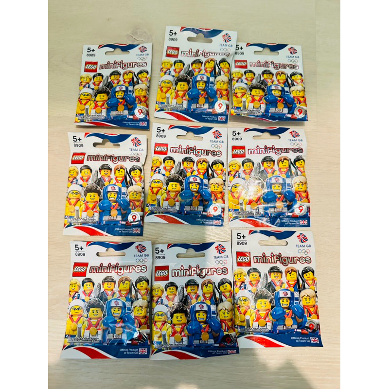 樂高 LEGO Minifigures 8909 英國奧運/倫敦奧運限定人偶包 ㄧ套9隻全新未拆袋 | 蝦皮購物