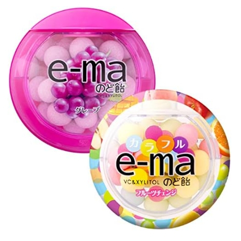 日本 UHA味覺糖 e-ma 綜合水果味喉糖 盒裝 水果喉糖 UHA水果糖 味覺糖 喉糖 | 蝦皮購物