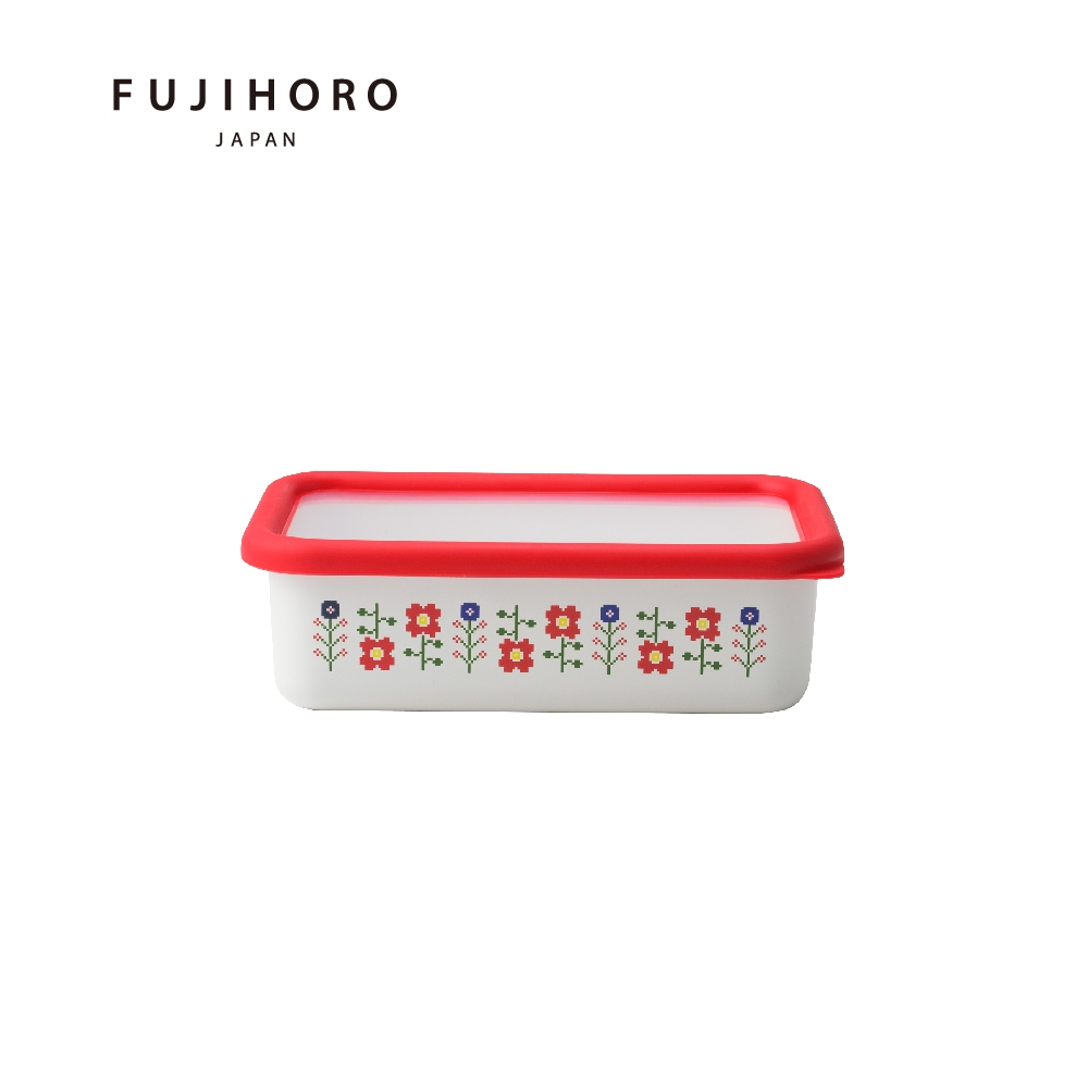 【FUJIHORO 富士琺瑯】官方直營 MYSA北歐花田系列-琺瑯烘焙保鮮盒 M-760ml(淺型) | 蝦皮購物