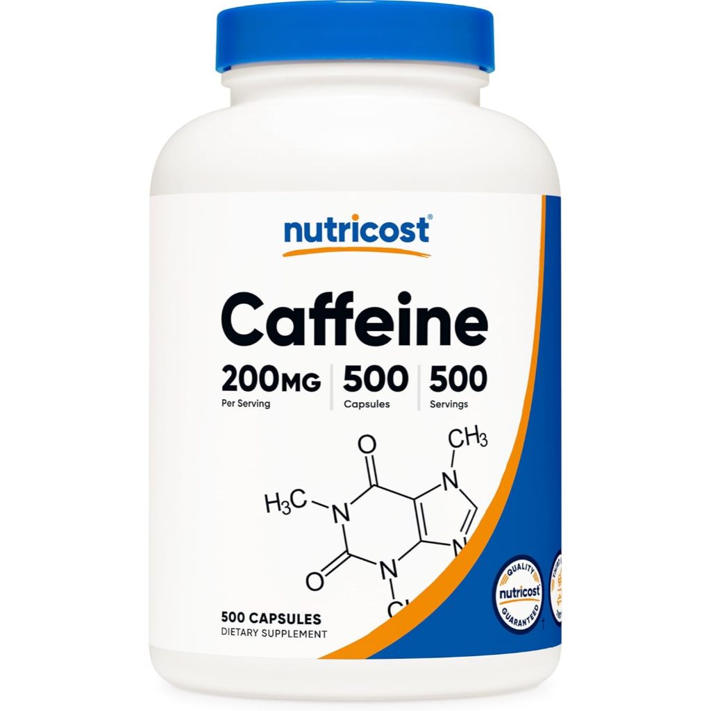 (現貨) Nutricost Caffeine Pills 200mg Per Serving 500 Caps | 蝦皮購物