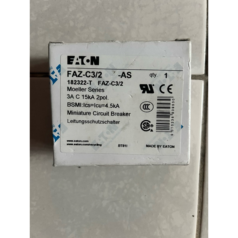 全新Eaton斷路器,FAZ-C3/2 | 蝦皮購物
